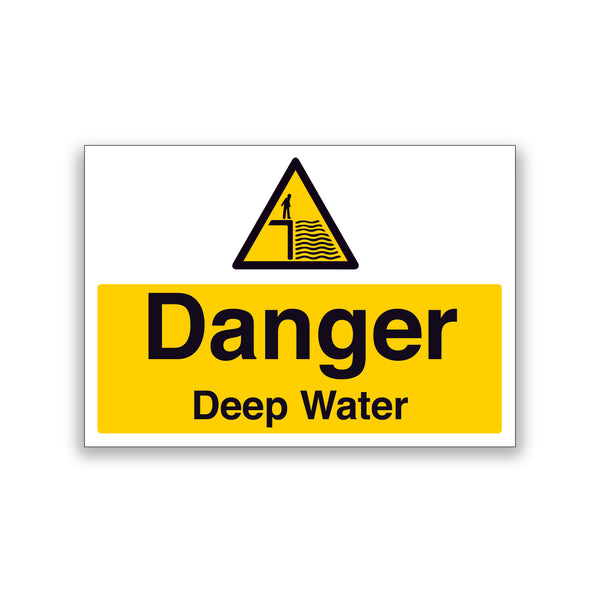 Danger Deep Water Warning Sign – Printsuperstar (The Print Shop)