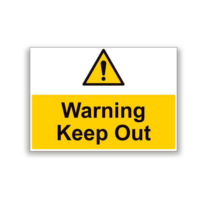 Warning Keep Out Warning Sign – Printsuperstar (The Print Shop)