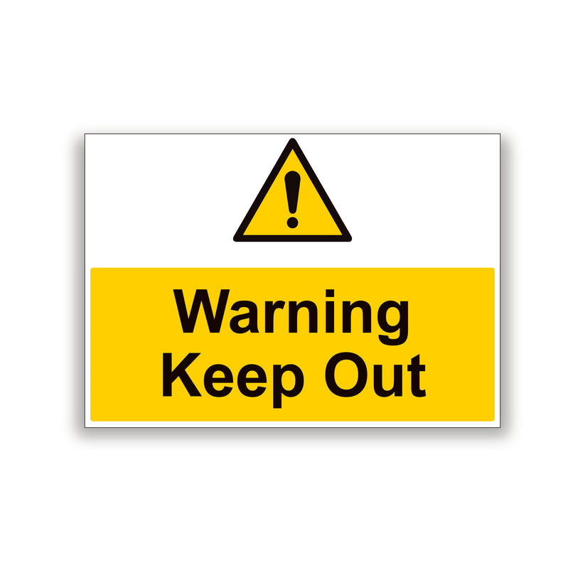 Warning Keep Out Warning Sign – Printsuperstar (The Print Shop)
